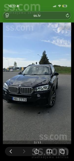 White BMW X5 2018 in Riga, with an engine capacity of 3.00 L and mileage of 202 thousand km for 24200 €, photo 12 on AUTOMOTO.COM.LV