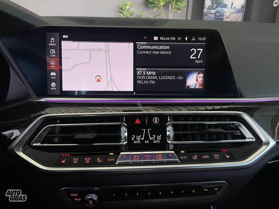 White BMW X5 2019 in Klaipeda, with an engine capacity of 3.00 L and mileage of 94 thousand km for 46491 €, photo 18 on AUTOMOTO.COM.LV