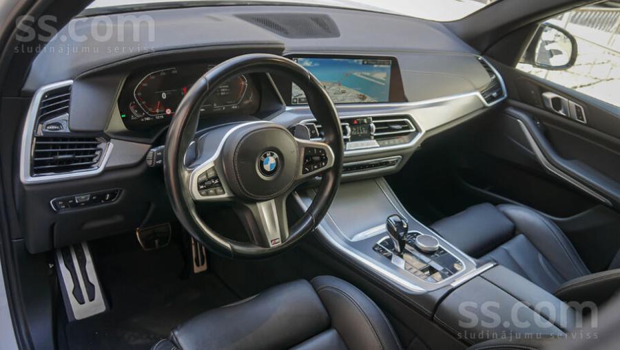 White BMW X5 2021 in Riga, with an engine capacity of 3.00 L and mileage of 120 thousand km for 46950 €, photo 20 on AUTOMOTO.COM.LV