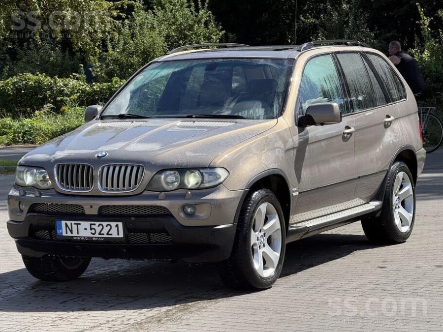 Yellow BMW X5 2005 in Riga, with an engine capacity of 4.40 L and mileage of 310 thousand km for 3700 €, photo 1 on AUTOMOTO.COM.LV