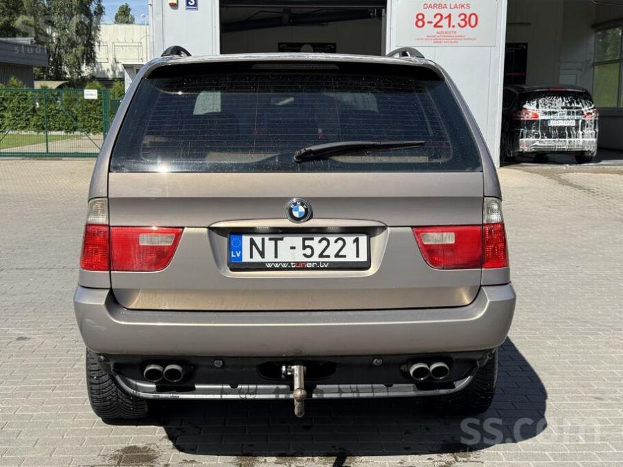 Yellow BMW X5 2005 in Riga, with an engine capacity of 4.40 L and mileage of 310 thousand km for 3700 €, photo 8 on AUTOMOTO.COM.LV