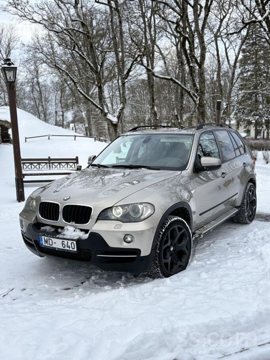 Yellow BMW X5 2008 in Kuldiga, with an engine capacity of 3.00 L and mileage of 0 thousand km for 9850 €, photo 9 on AUTOMOTO.COM.LV