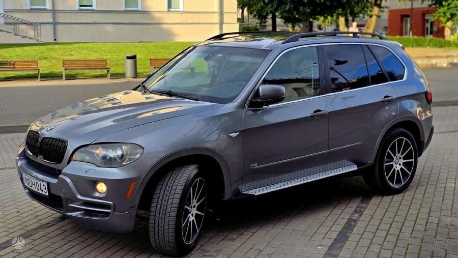 Dzeltens BMW X5 2009 Šauļi, ar dzinēja tilpumu 4.80 L un nobraukumu 369 tūkst. km par 6000 €, foto 5 vietnē AUTOMOTO.COM.LV