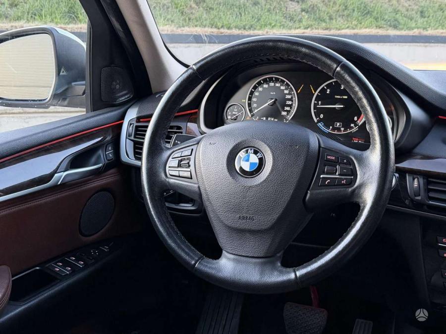 Yellow BMW X5 2014 in Vilnius, with an engine capacity of 2.99 L and mileage of 173 thousand km for 21200 €, photo 13 on AUTOMOTO.COM.LV