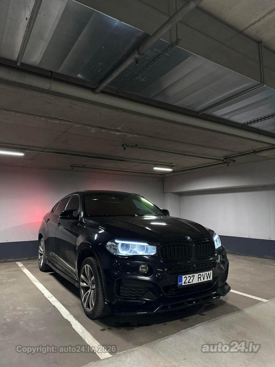 Black BMW X6 2016 in Tallinn, with an engine capacity of 3.00 L and mileage of 0 thousand km for 30000 €, photo 4 on AUTOMOTO.COM.LV
