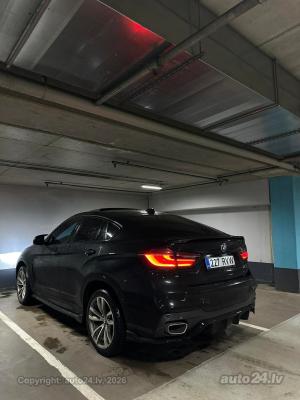 Black BMW X6 2016 in Tallinn, with an engine capacity of 3.00 L and mileage of 0 thousand km for 30000 €, photo 6 on AUTOMOTO.COM.LV