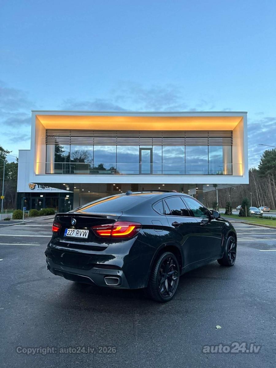 Black BMW X6 2016 in Tallinn, with an engine capacity of 3.00 L and mileage of 0 thousand km for 30000 €, photo 9 on AUTOMOTO.COM.LV