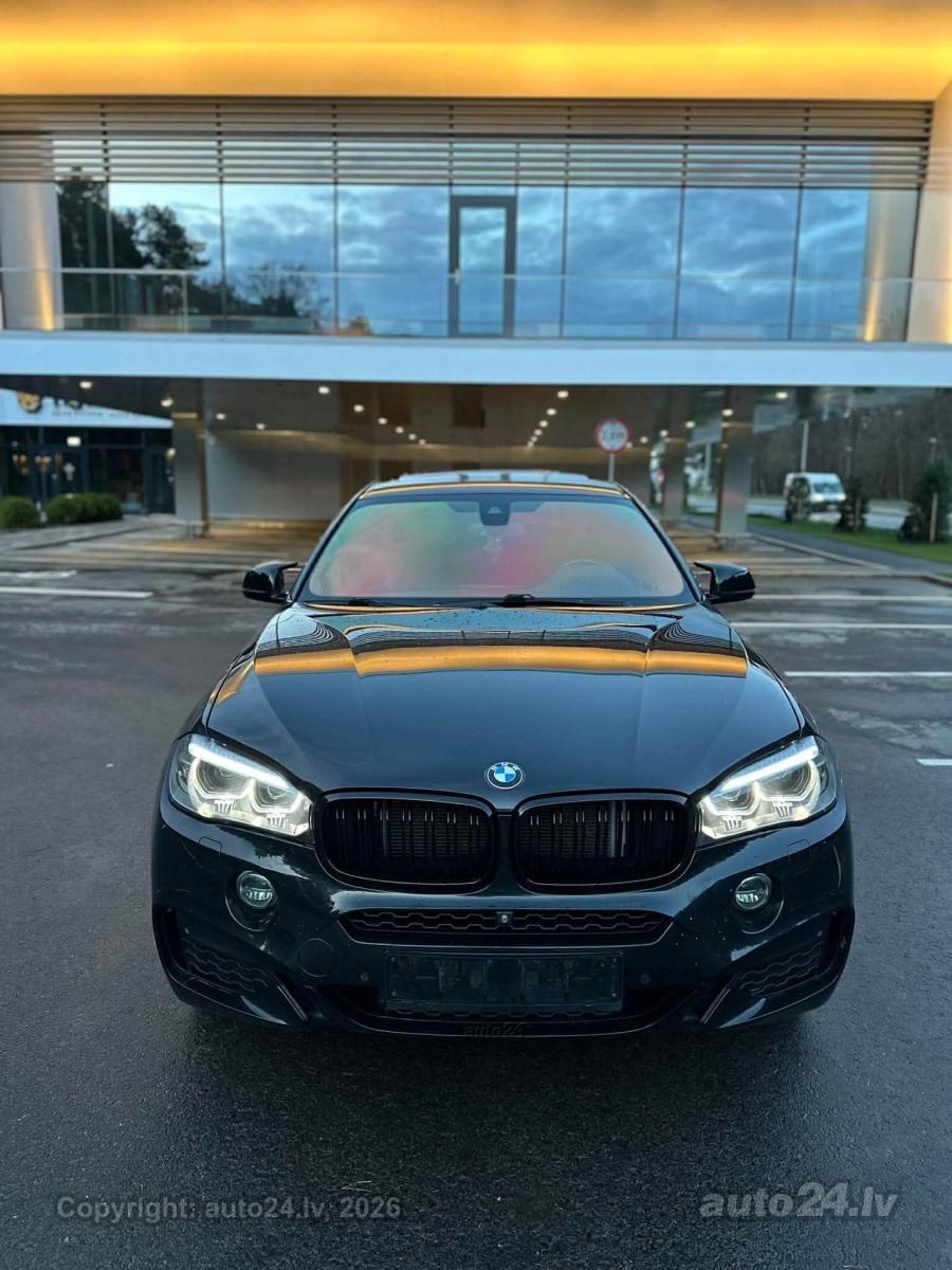 Black BMW X6 2016 in Tallinn, with an engine capacity of 3.00 L and mileage of 0 thousand km for 30000 €, photo 12 on AUTOMOTO.COM.LV