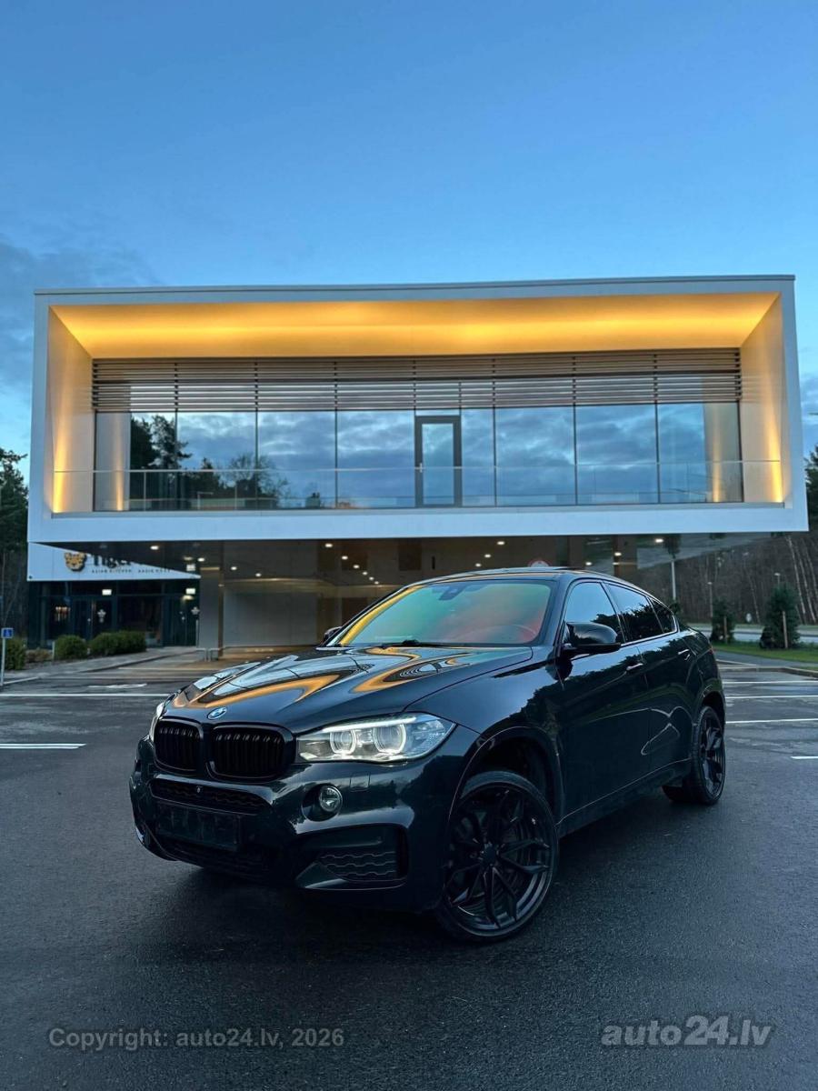 Black BMW X6 2016 in Tallinn, with an engine capacity of 3.00 L and mileage of 0 thousand km for 30000 €, photo 13 on AUTOMOTO.COM.LV
