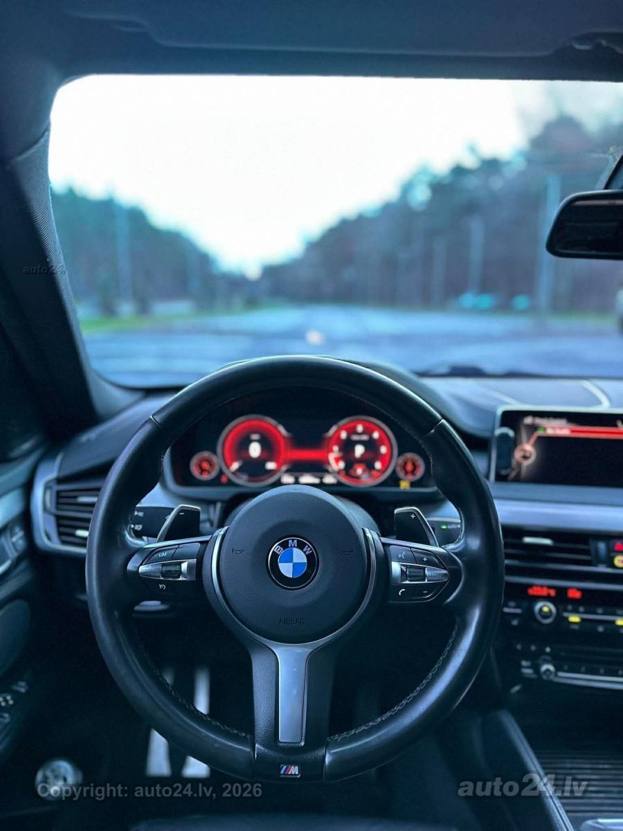 Black BMW X6 2016 in Tallinn, with an engine capacity of 3.00 L and mileage of 0 thousand km for 30000 €, photo 18 on AUTOMOTO.COM.LV