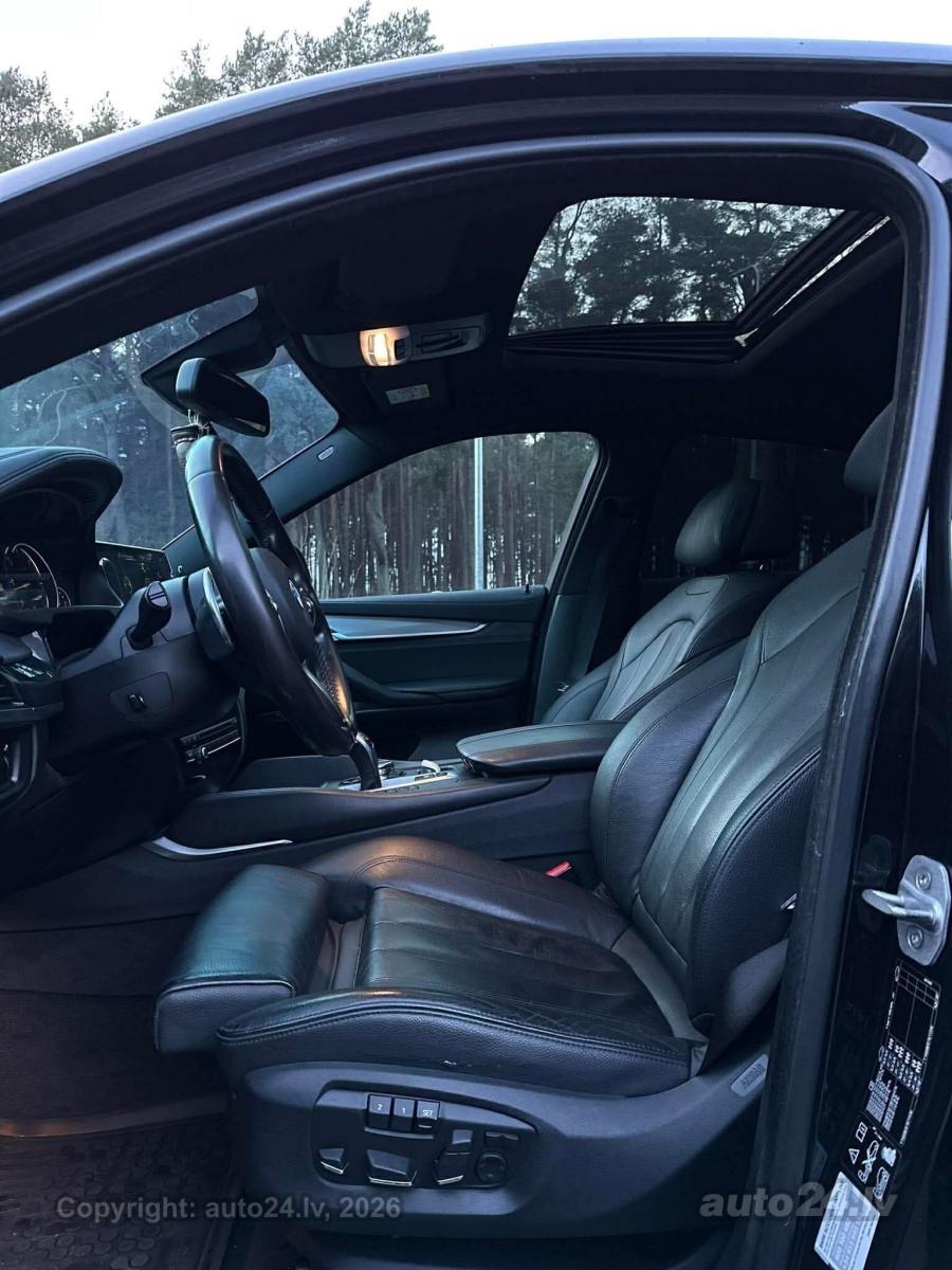 Black BMW X6 2016 in Tallinn, with an engine capacity of 3.00 L and mileage of 0 thousand km for 30000 €, photo 22 on AUTOMOTO.COM.LV