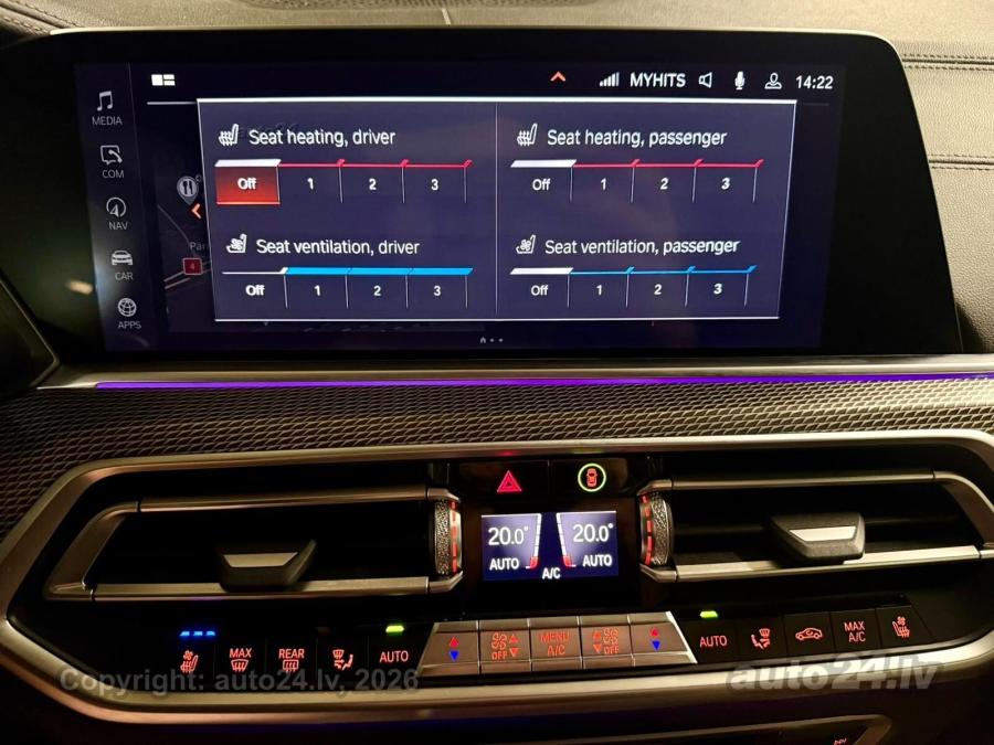 Черный БМВ Х6 2020 в Таллин, объемом двигателя 3.00 л и пробегом 114 тыс. км за 54995 €, фото 13 на AUTOMOTO.COM.LV
