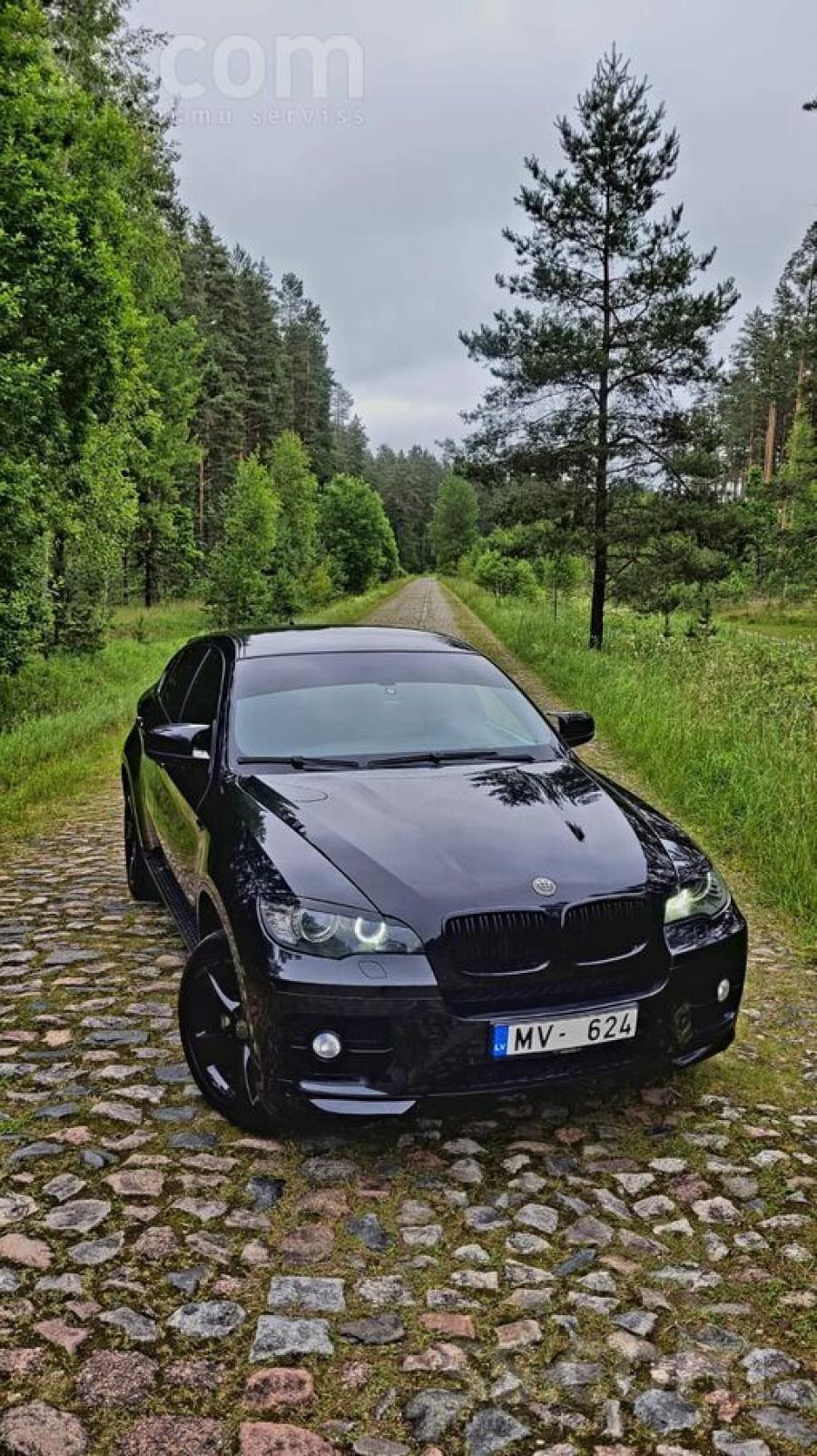 Melns BMW X6 2008 Jēkabpils, ar dzinēja tilpumu 3.00 L un nobraukumu 315 tūkst. km par 11700 €, foto 1 vietnē AUTOMOTO.COM.LV