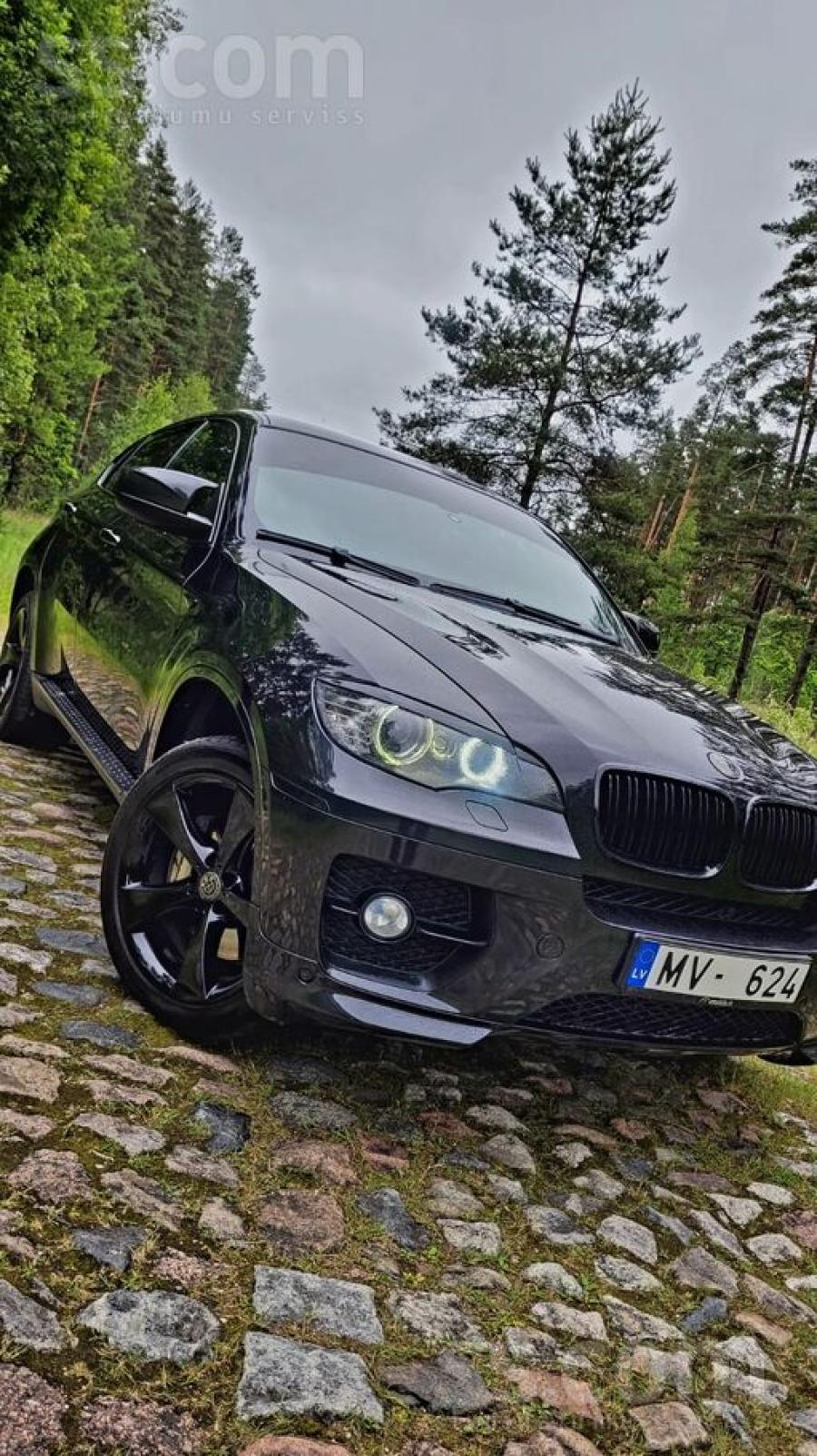 Melns BMW X6 2008 Jēkabpils, ar dzinēja tilpumu 3.00 L un nobraukumu 315 tūkst. km par 11700 €, foto 2 vietnē AUTOMOTO.COM.LV