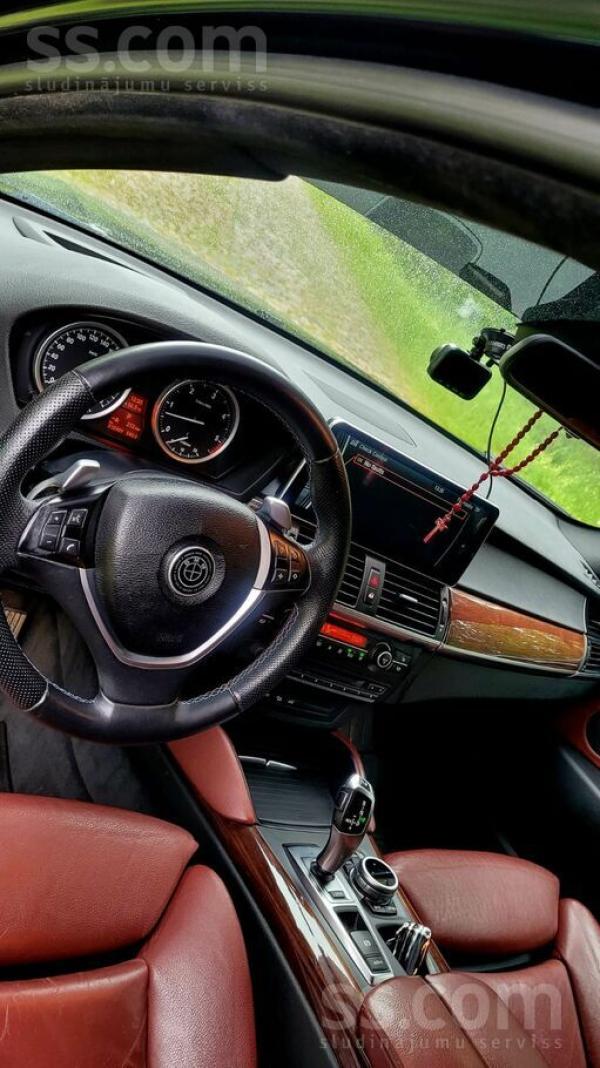 Melns BMW X6 2008 Jēkabpils, ar dzinēja tilpumu 3.00 L un nobraukumu 315 tūkst. km par 11700 €, foto 8 vietnē AUTOMOTO.COM.LV