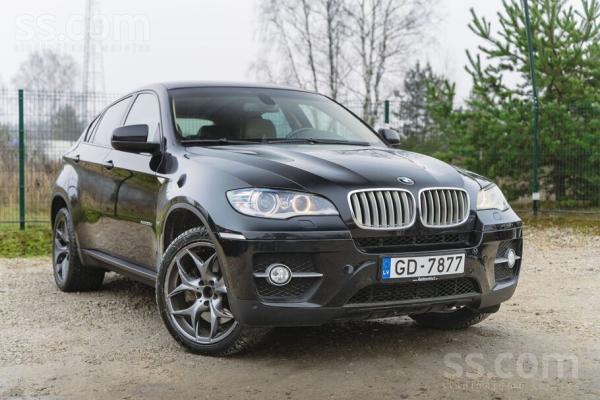 Black BMW X6 2008 in Riga, with an engine capacity of 3.00 L and mileage of 388 thousand km for 10790 €, photo 3 on AUTOMOTO.COM.LV