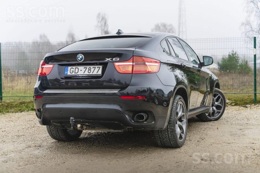 Melns BMW X6 2008 Rīga, ar dzinēja tilpumu 3.00 L un nobraukumu 388 tūkst. km par 10790 €, foto 6 vietnē AUTOMOTO.COM.LV