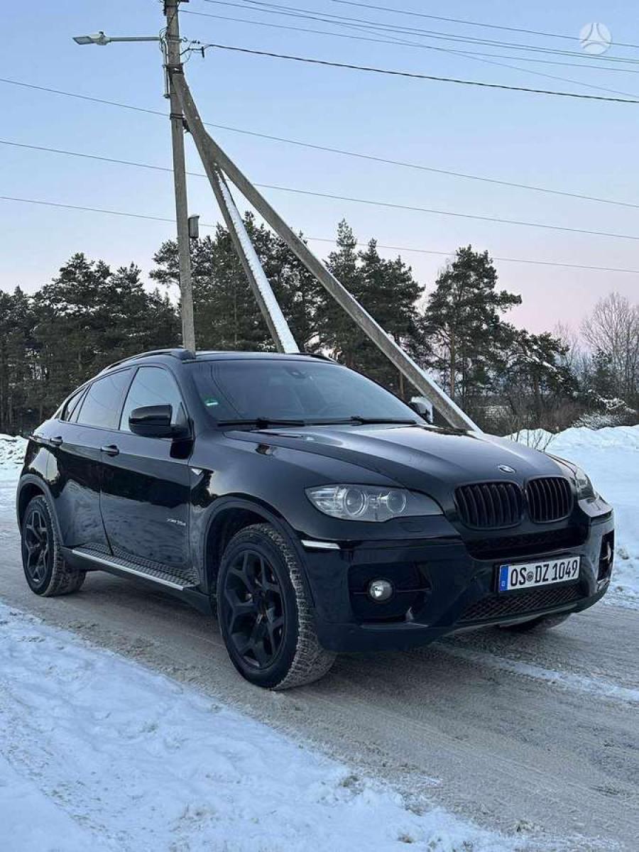 Black BMW X6 2008 in Vilnius, with an engine capacity of 2.99 L and mileage of 255 thousand km for 11450 €, photo 2 on AUTOMOTO.COM.LV