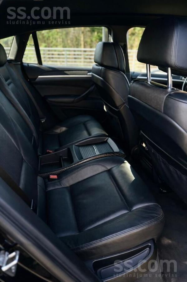 Black BMW X6 2008 in Riga, with an engine capacity of 3.00 L and mileage of 245 thousand km for 13700 €, photo 5 on AUTOMOTO.COM.LV