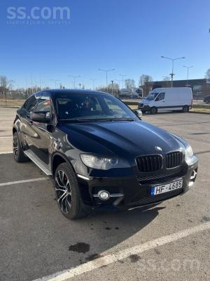 Черный БМВ Х6 2008 в Юрмала, объемом двигателя 3.00 л и пробегом 215 тыс. км за 9600 €, фото  на AUTOMOTO.COM.LV