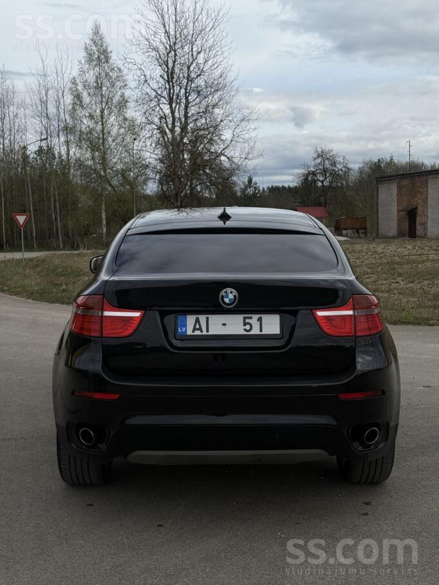 Melns BMW X6 2008 Krāslava, ar dzinēja tilpumu 3.00 L un nobraukumu 233 tūkst. km par 10500 €, foto 6 vietnē AUTOMOTO.COM.LV