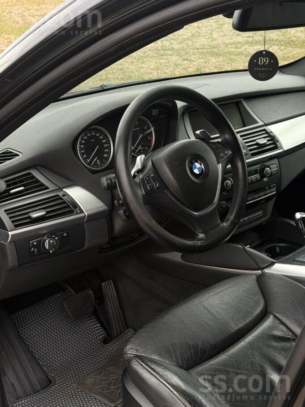 Melns BMW X6 2008 Krāslava, ar dzinēja tilpumu 3.00 L un nobraukumu 233 tūkst. km par 10500 €, foto 6 vietnē AUTOMOTO.COM.LV
