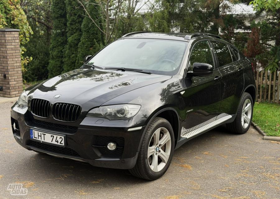 Black BMW X6 2008 in Vilnius, with an engine capacity of 4.40 L and mileage of 208 thousand km for 6999 €, photo 1 on AUTOMOTO.COM.LV