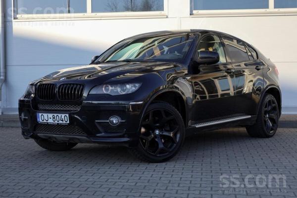 Black BMW X6 2009 in Riga, with an engine capacity of 3.00 L and mileage of 0 thousand km for 10995 €, photo 1 on AUTOMOTO.COM.LV