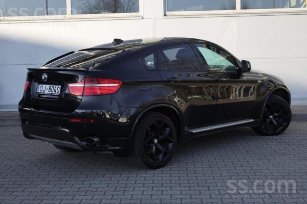 Black BMW X6 2009 in Riga, with an engine capacity of 3.00 L and mileage of 0 thousand km for 10995 €, photo 8 on AUTOMOTO.COM.LV
