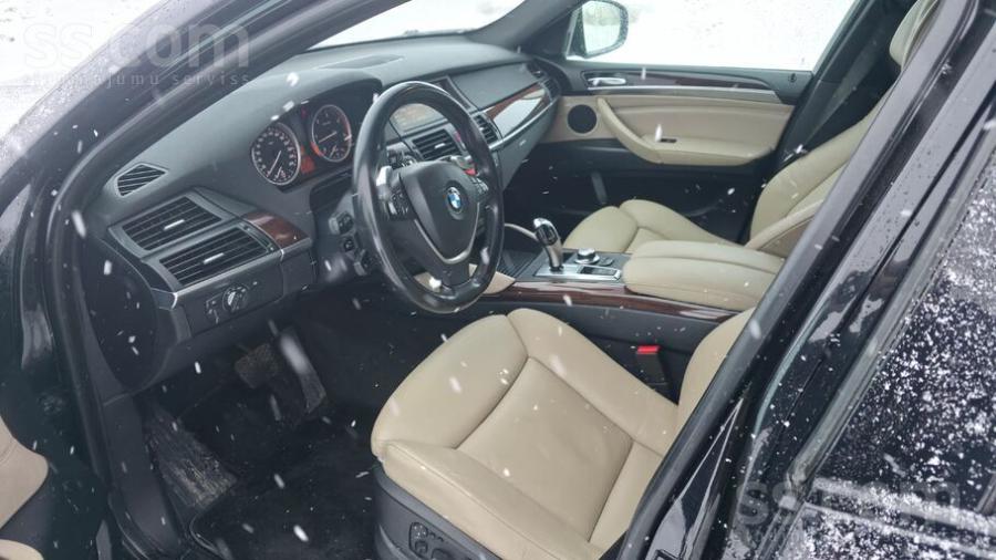 Melns BMW X6 2009 Rīga, ar dzinēja tilpumu 3.00 L un nobraukumu 350 tūkst. km par 10350 €, foto 6 vietnē AUTOMOTO.COM.LV