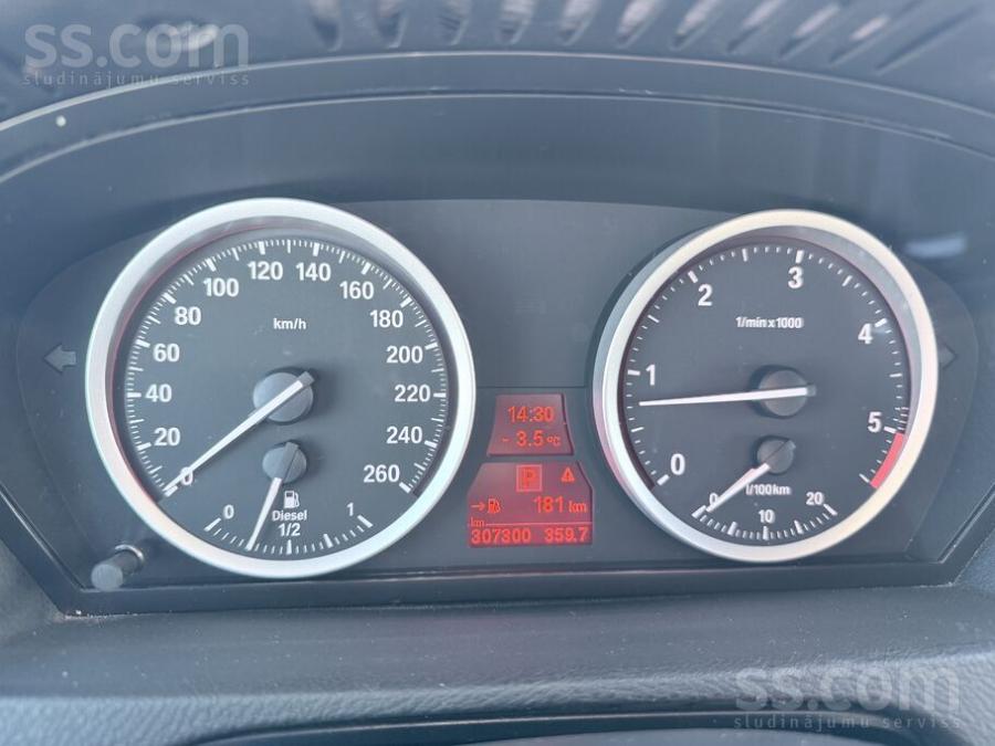 Черный БМВ Х6 2009 в Резекне, объемом двигателя 3.00 л и пробегом 308 тыс. км за 10500 €, фото 10 на AUTOMOTO.COM.LV