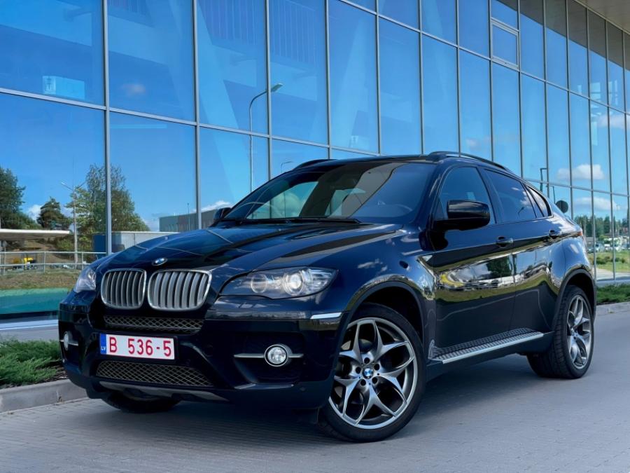 Black BMW X6 2009 in Riga, with an engine capacity of 3.00 L and mileage of 390 thousand km for 12490 €, photo 3 on AUTOMOTO.COM.LV