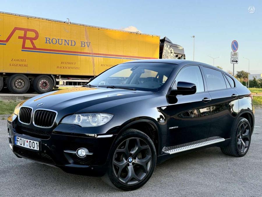 Black BMW X6 2009 in Radviliskis, with an engine capacity of 3.00 L and mileage of 317 thousand km for 7900 €, photo 14 on AUTOMOTO.COM.LV
