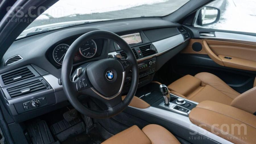 Melns BMW X6 2010 Rīga, ar dzinēja tilpumu 3.00 L un nobraukumu 228 tūkst. km par 14590 €, foto 8 vietnē AUTOMOTO.COM.LV