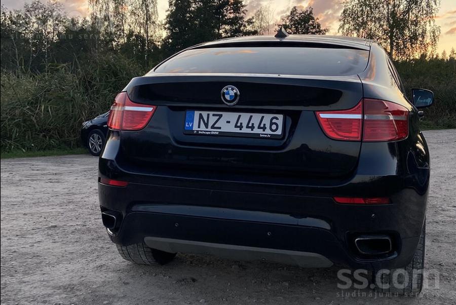 Black BMW X6 2010 in Jurmala, with an engine capacity of 3.00 L and mileage of 380 thousand km for 9900 €, photo 6 on AUTOMOTO.COM.LV