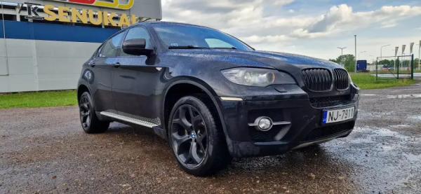 Black BMW X6 2010 in Daugavpils, with an engine capacity of 3.00 L and mileage of 164 thousand km for 14550 €, photo 7 on AUTOMOTO.COM.LV