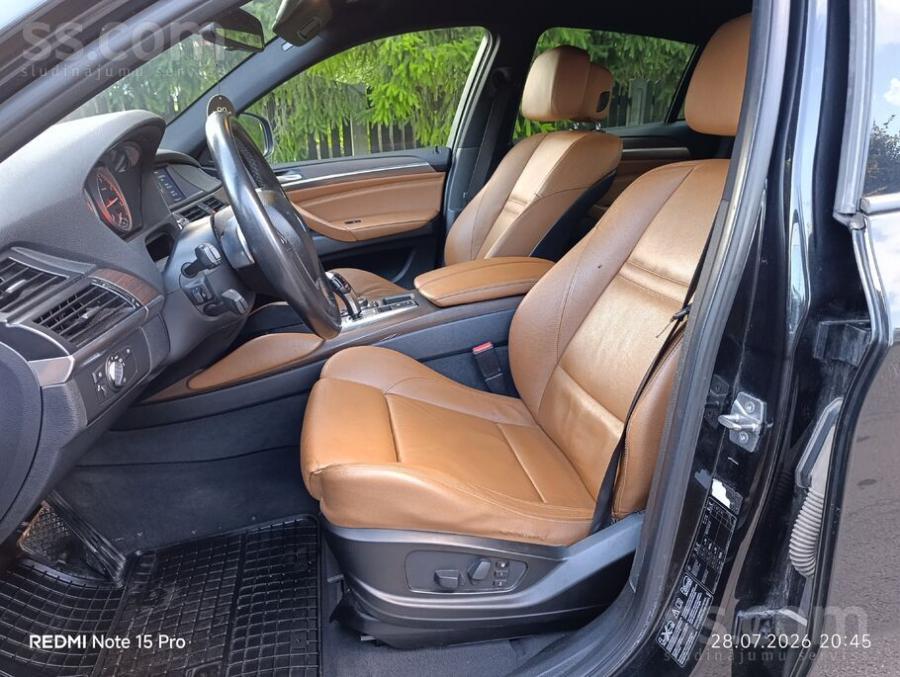 Melns BMW X6 2010 Rīga, ar dzinēja tilpumu 3.00 L un nobraukumu 315 tūkst. km par 9990 €, foto 21 vietnē AUTOMOTO.COM.LV