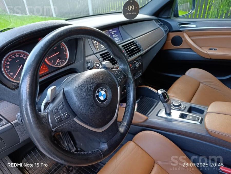 Melns BMW X6 2010 Rīga, ar dzinēja tilpumu 3.00 L un nobraukumu 315 tūkst. km par 9990 €, foto 26 vietnē AUTOMOTO.COM.LV