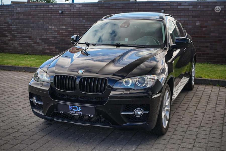 Black BMW X6 2010 in Marijampole, with an engine capacity of 2.99 L and mileage of 243 thousand km for 10450 €, photo 5 on AUTOMOTO.COM.LV