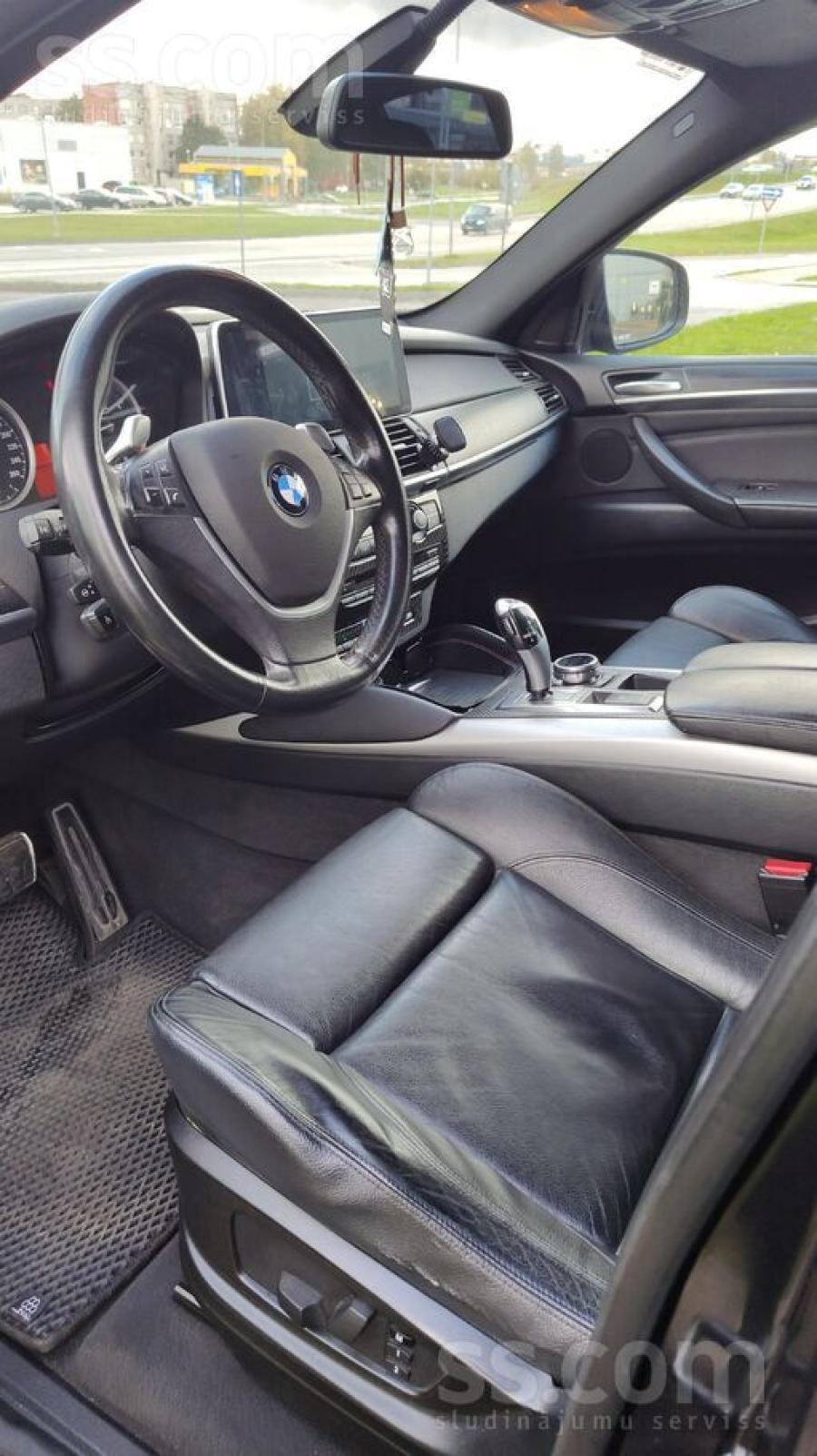 Melns BMW X6 2010 Rēzekne, ar dzinēja tilpumu 3.00 L un nobraukumu 338 tūkst. km par 11400 €, foto 6 vietnē AUTOMOTO.COM.LV