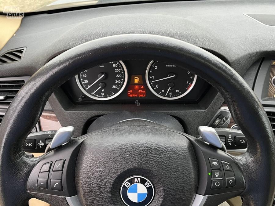 Black BMW X6 2010 in Ariogala, with an engine capacity of 3.00 L and mileage of 140 thousand km for 6550 €, photo 13 on AUTOMOTO.COM.LV