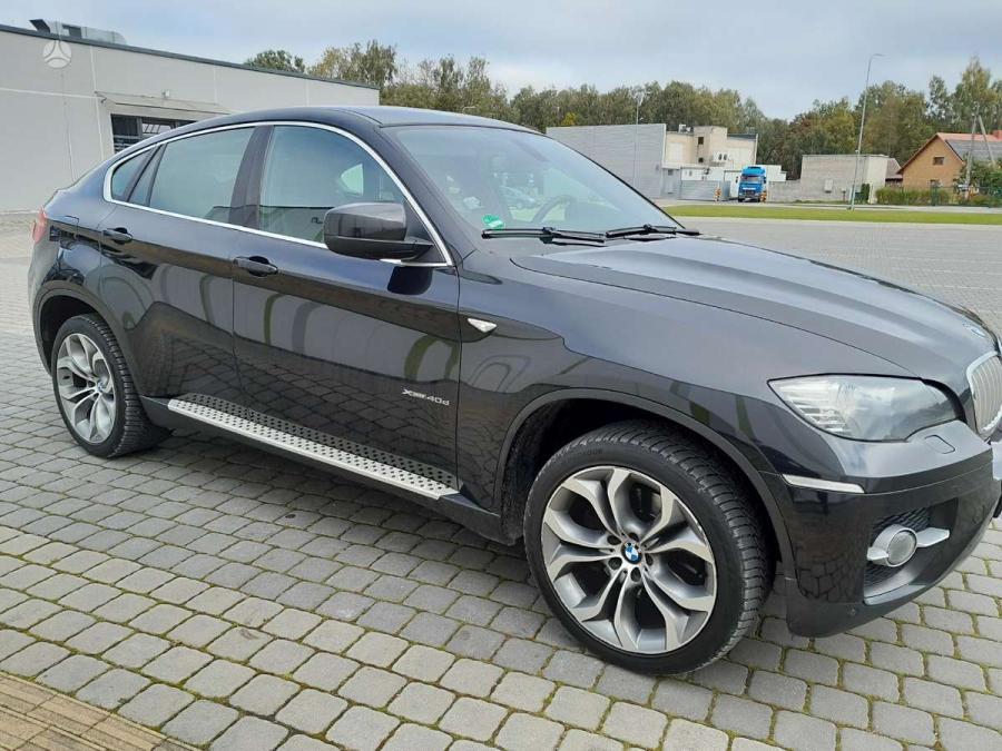 Black BMW X6 2011 in Raseiniai, with an engine capacity of 2.99 L and mileage of 254 thousand km for 12350 €, photo 1 on AUTOMOTO.COM.LV