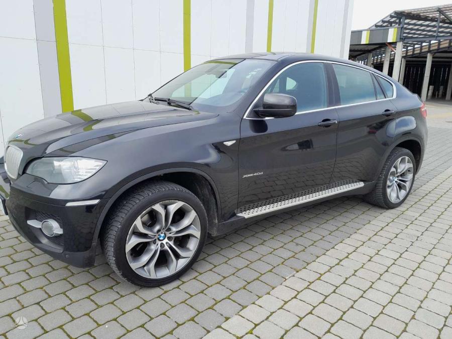 Black BMW X6 2011 in Raseiniai, with an engine capacity of 2.99 L and mileage of 254 thousand km for 12350 €, photo 4 on AUTOMOTO.COM.LV