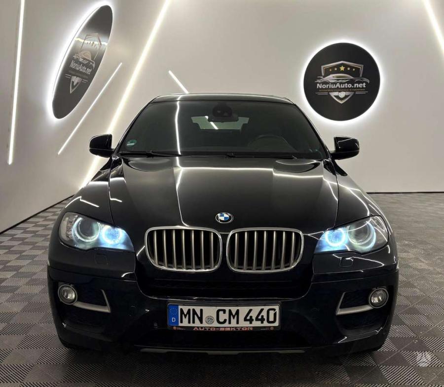 Black BMW X6 2011 in Marijampole, with an engine capacity of 2.99 L and mileage of 300 thousand km for 13450 €, photo 25 on AUTOMOTO.COM.LV