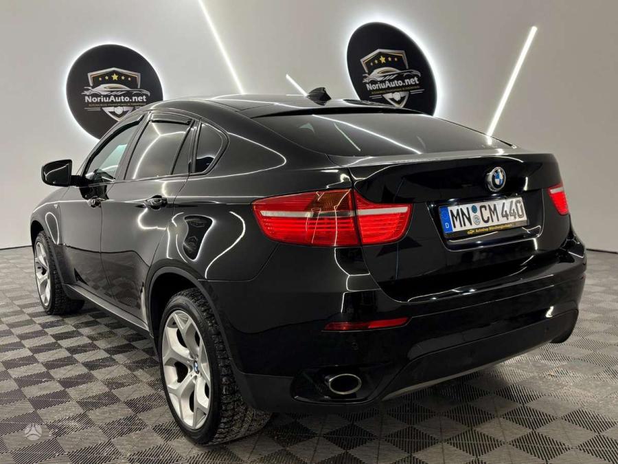 Black BMW X6 2011 in Marijampole, with an engine capacity of 2.99 L and mileage of 300 thousand km for 13450 €, photo 26 on AUTOMOTO.COM.LV