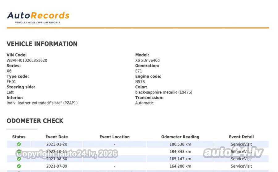 Черный БМВ Х6 2011 в Тарту, объемом двигателя 3.00 л и пробегом 220 тыс. км за 13999 €, фото 17 на AUTOMOTO.COM.LV