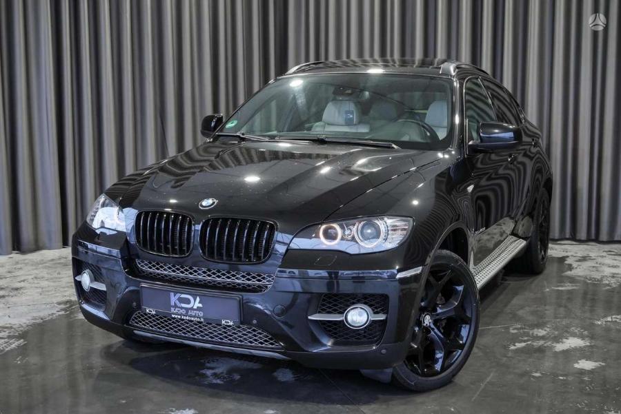 Black BMW X6 2011 in Marijampole, with an engine capacity of 2.99 L and mileage of 177 thousand km for 13950 €, photo 4 on AUTOMOTO.COM.LV