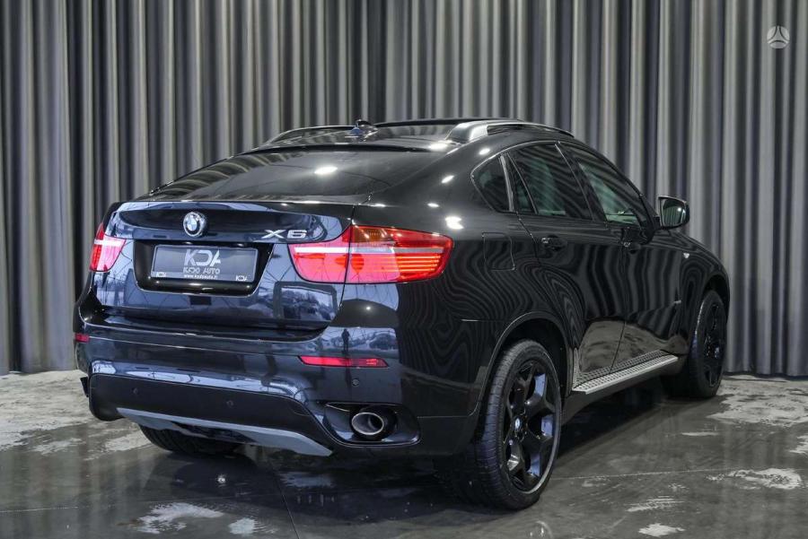 Black BMW X6 2011 in Marijampole, with an engine capacity of 2.99 L and mileage of 177 thousand km for 13950 €, photo 12 on AUTOMOTO.COM.LV