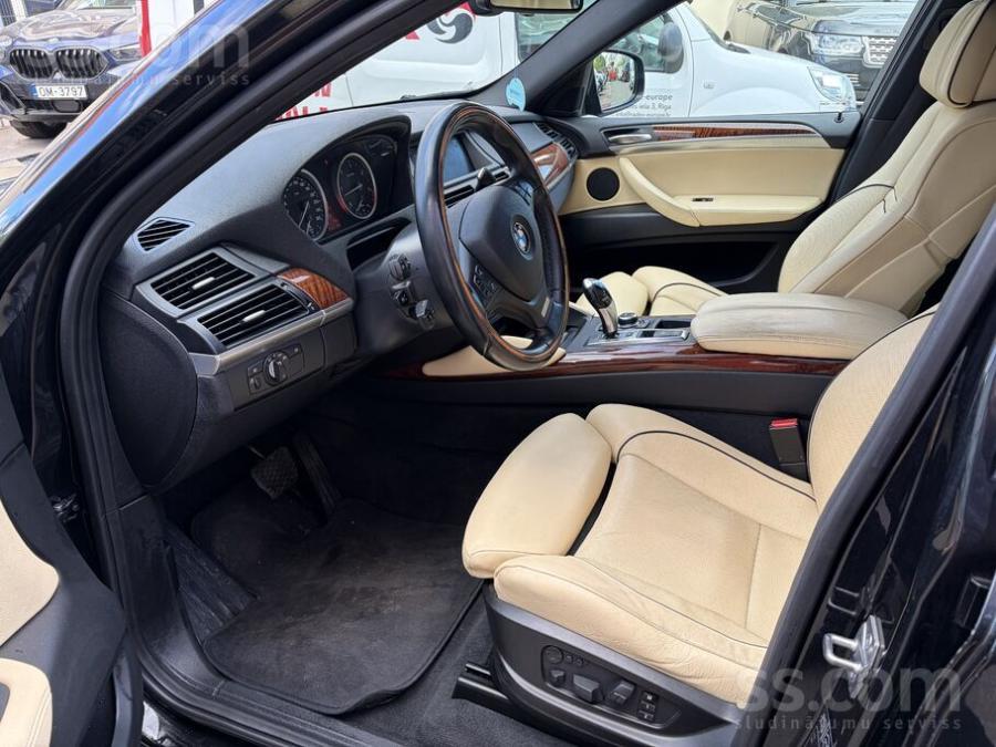 Melns BMW X6 2011 Rīga, ar dzinēja tilpumu 3.00 L un nobraukumu 201 tūkst. km par 11900 €, foto 7 vietnē AUTOMOTO.COM.LV