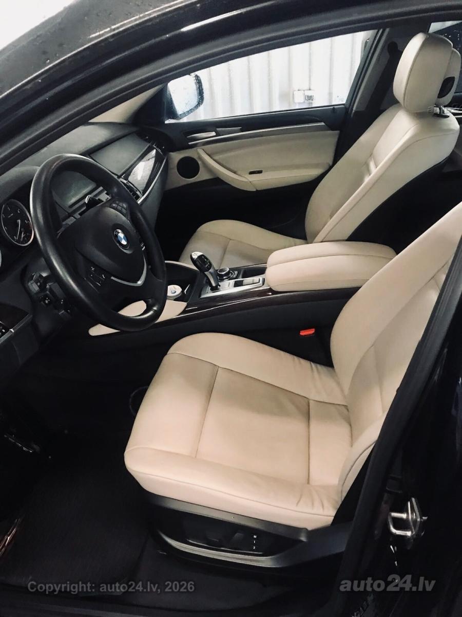 Black BMW X6 2011 in Tallinn, with an engine capacity of 3.00 L and mileage of 159 thousand km for 18000 €, photo 7 on AUTOMOTO.COM.LV